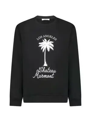 IH NOM UH NIT Palm-print Crew-neck Sweatshirt