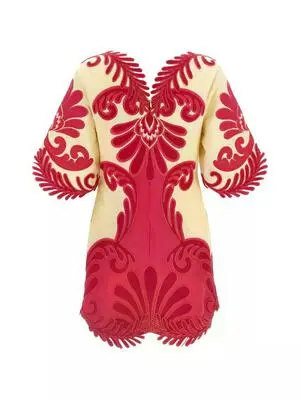 Farm Rio Embroidered Mini Dress