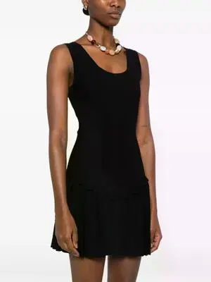 Sandro Ruffled Knitted Mini Dress