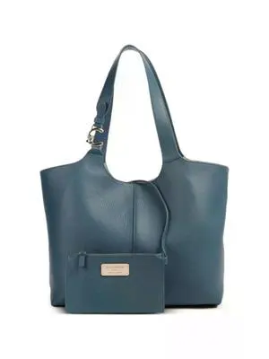 COCCINELLE Grained Leather Tote Bag