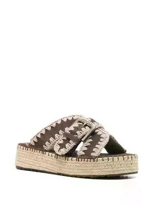 Mou Buckle Strappy Platform Sandals