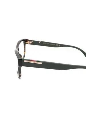 Gucci Rectangle-frame Glasses - Brown