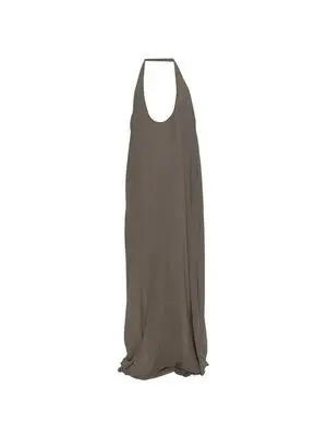 Rick Owens Haltar Sleeveless Maxi Dress - Brown