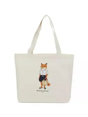 Maison Kitsune Handheld Totes