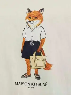 Maison Kitsuné Fox-print Tote Bag