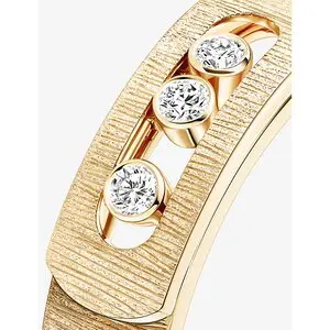 Messika Move Noa Chiseled 18ct Gold And Diamond Ring - Yellow