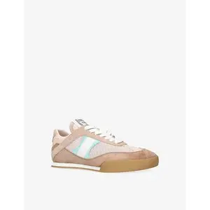 Chloé Kick Suede And Mesh Trainers - Pink