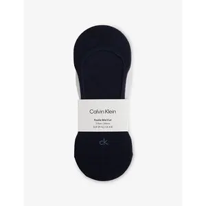 Calvin Klein Set Of Three Cotton-blend Socks