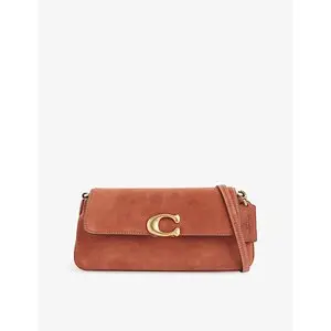 COACH Suede Shoulder Bag - Clay