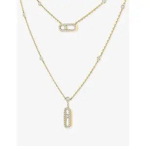 Messika Move Uno Two-row Pavé Necklace