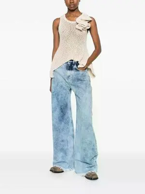 MARQUES' ALMEIDA Flower Asymmetric Knit Top