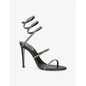 Rene Caovilla Cleo Ii 105 Jewel-embellished Heeled Sandals - Blk/other