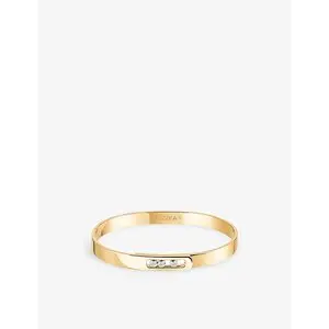 Messika Move Noa 18ct Gold And Diamond Bangle Bracelet - Yellow