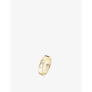 Messika Move Joaillerie 18ct Gold And 0.03ct Diamond Wedding Ring - Yellow