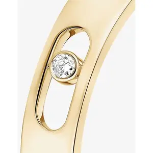 Messika Move Joaillerie 18ct Gold And 0.03ct Diamond Wedding Ring - Yellow