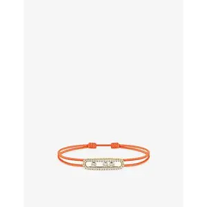 Messika 18ct Rose Gold And 0.26ct Diamond Cord Bracelet - Yellow