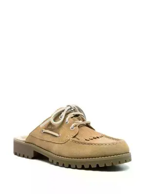 Timberland Fringed Lace-up Mules