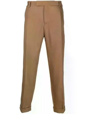 PT TORINO Cropped Tailored Trousers - Neutrals