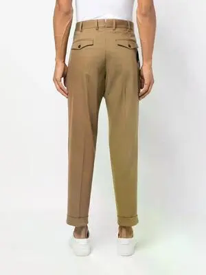 PT TORINO Cropped Tailored Trousers - Neutrals