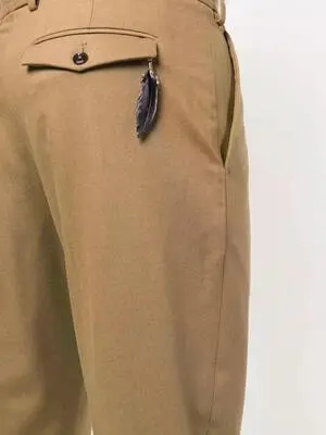 PT TORINO Cropped Tailored Trousers - Neutrals