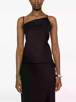 LA PISCINE Asymmetrical-neck Top