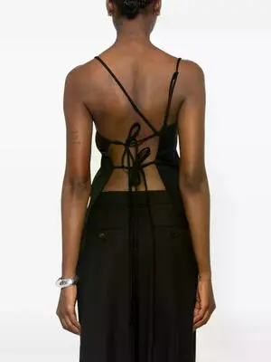 LA PISCINE Asymmetrical-neck Top