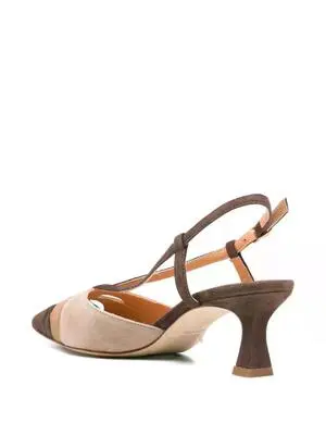 JULIE DEE Cut-out Slingback Pumps