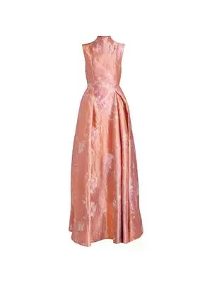 Erdem High-neck Maxi Dress - Pink