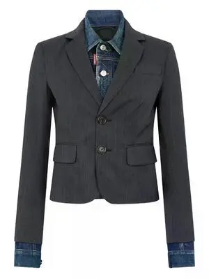 Dsquared2 Pinstripe Hybrid Tailored Jacket