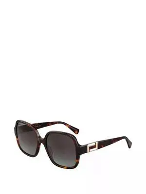 LANCEL Geometric Sunglasses - Brown