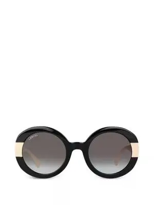LANCEL Round-frame Sunglasses - Black