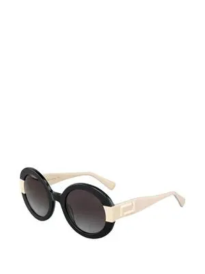 LANCEL Round-frame Sunglasses - Black
