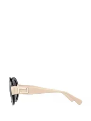 LANCEL Round-frame Sunglasses - Black