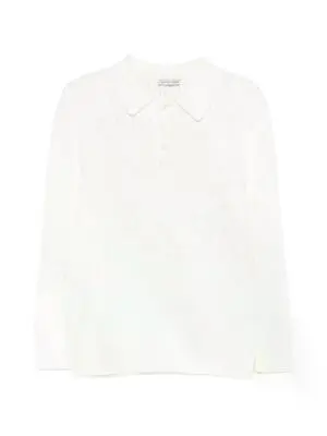 CARTER YOUNG Cable-knit Polo Shirt