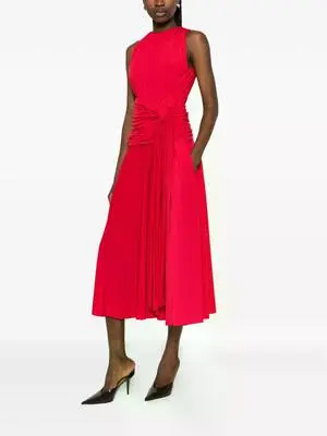 Brandon Maxwell Isadora Draped Midi Dress