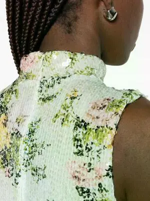 Brandon Maxwell Piper Floral Tank