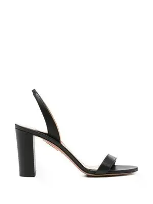 AQUAZZURA So Nude Block Sandals