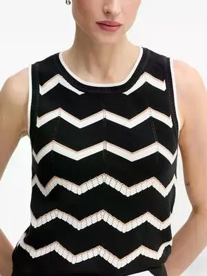 Dkny Patterned Knit Top