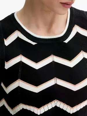 Dkny Patterned Knit Top