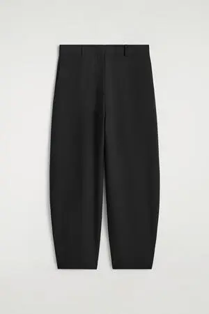Cos Silk Tulip Trousers - Black