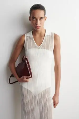 Cos Sheer Lace-knit Dress