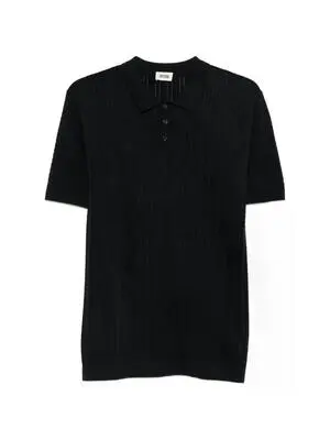 DRYKORN Triton Cable-knit Polo Shirt