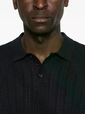 DRYKORN Triton Cable-knit Polo Shirt