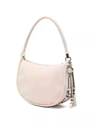 Guess Rolled Handle Shoulder Bag With Hanging Charm - Neutrals
