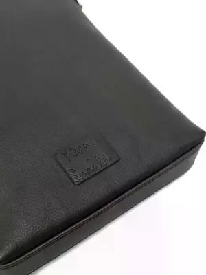 Paul Smith Embossed-logo Leather Messenger Bag