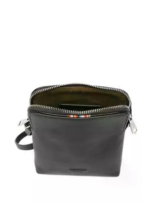 Paul Smith Embossed-logo Leather Messenger Bag