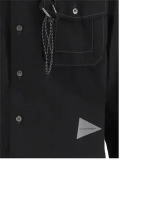 AND WANDER Flap-pocket Shirt