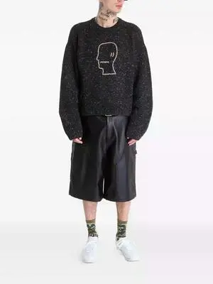 BRAIN DEAD Logo-embroidered Jumper