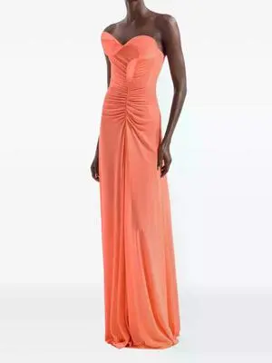 GENNY Gathered Strapless Dress