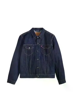 LEVI'S Classic Button Flap Patch Pockets Denim Jacket - Blue